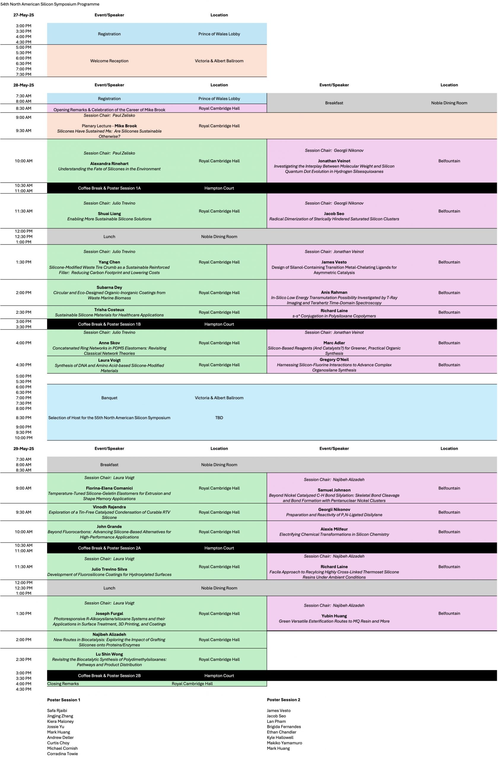 North American Silicon Symposium – Chemistry